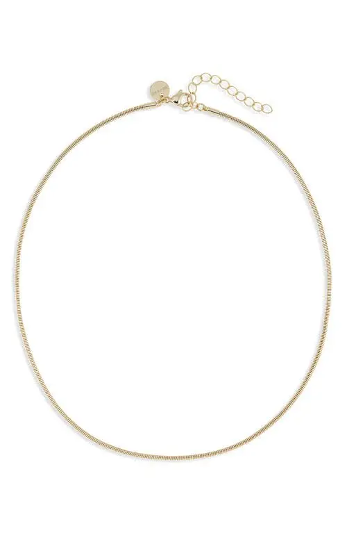 THE SIS KISS Sophia Snake Chain Choker Necklace - Gold