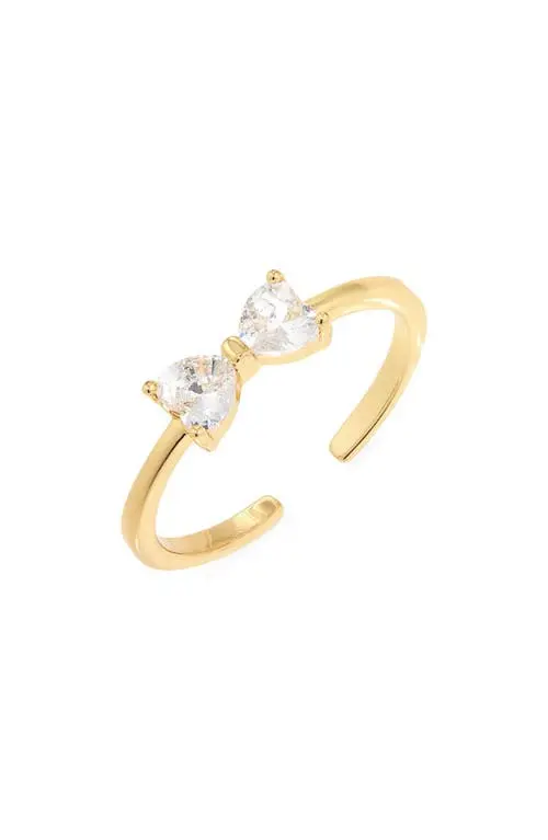 THE SIS KISS Adjustable Bow Ring - Gold