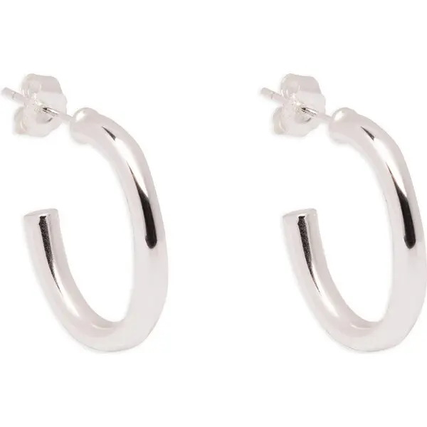 Argento Vivo Hoop Earrings - Silver
