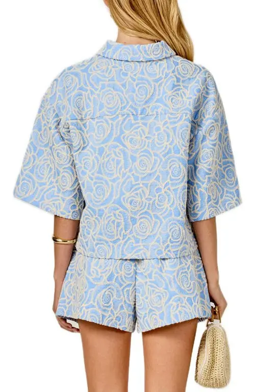Endless Rose Embroidered Button-up Shirt