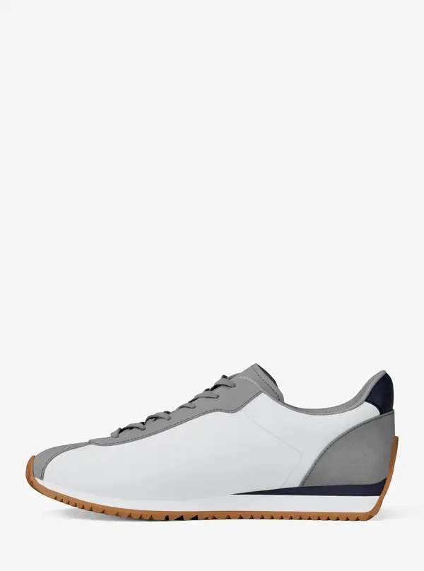 Michael Kors Rhodes Mixed-media Trainer - Blue