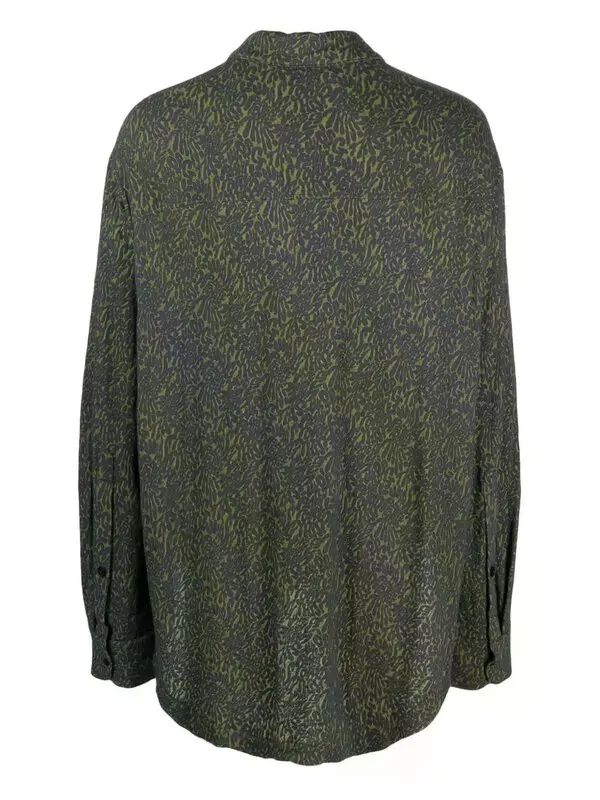 Eckhaus Latta Skrunk Patterned-jacquard Shirt