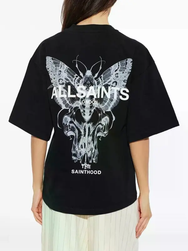 ALLSAINTS Butterfly Print Logo T-shirt