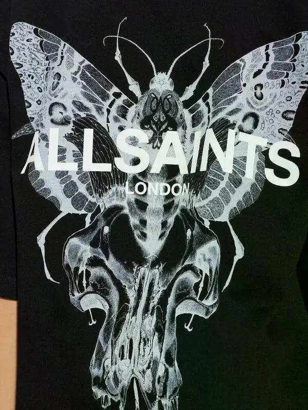ALLSAINTS Butterfly Print Logo T-shirt