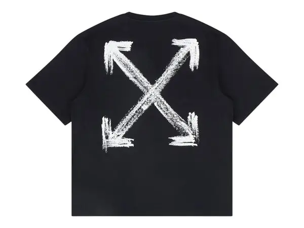 Off-White Chalk Arrow Skate Fit Tee Shirt - Black