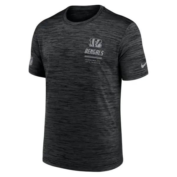 Nike Cincinnati Bengals Sideline Team Issue Velocity Dri-fit Nfl T-shirt - Black