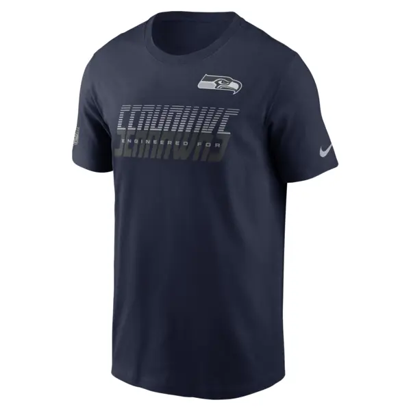 Nike Seattle Seahawks Sideline Team Issue Dri-fit Nfl T-shirt - Blue