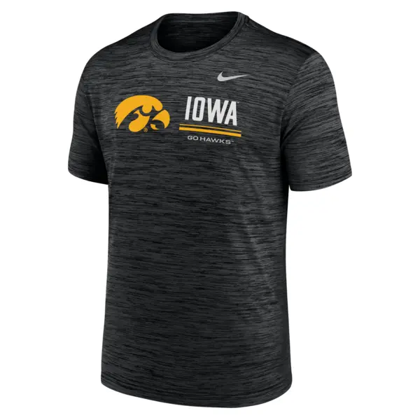 Nike Iowa Sideline Velocity Dri-fit College T-shirt - Black