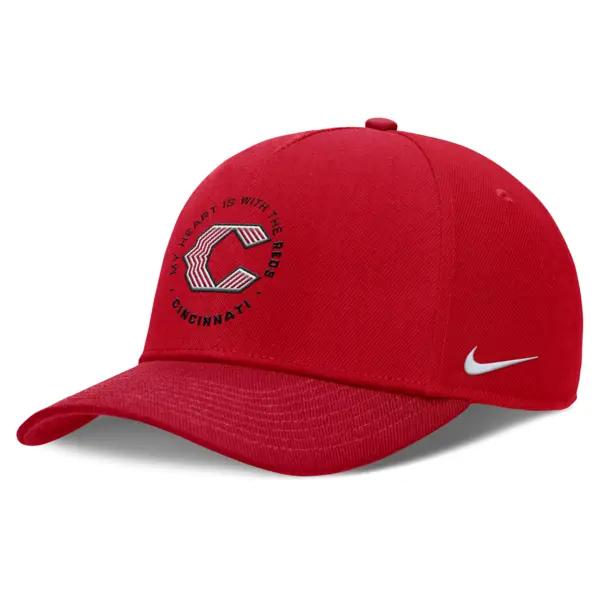 Nike Cincinnati Reds City Connect Rise Dri-fit Mlb A-frame Adjustable Cap - Red