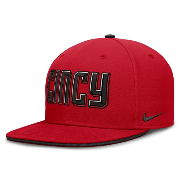 Nike Cincinnati Reds City Connect True Dri-fit Mlb Fitted Cap - Red