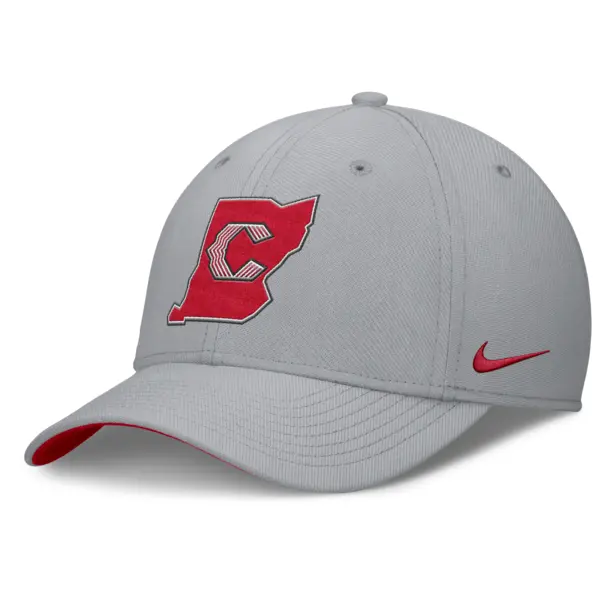Nike Cincinnati Reds City Connect Rise Dri-fit Mlb Cap - Grey