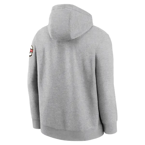 Nike San Francisco 49ers 80th Anniversary Pullover Hoodie - Grey