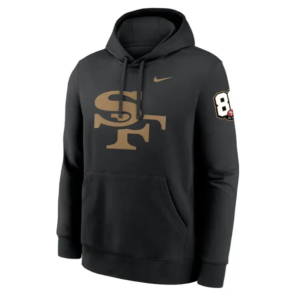 Nike San Francisco 49ers 80th Anniversary Third Down Stop Club Nfl Pullover Hoodie - Black