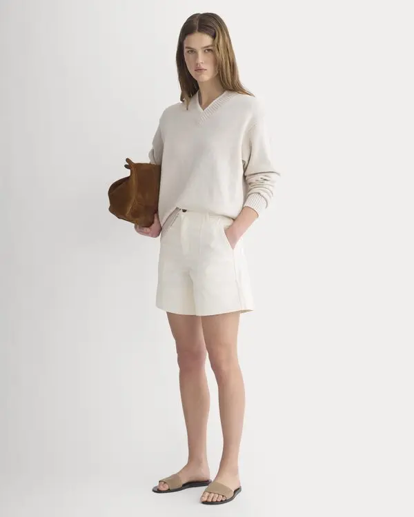 Everlane Seamed Everywhere Short - Bone