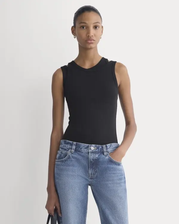 Everlane Layered Tank Top - Black