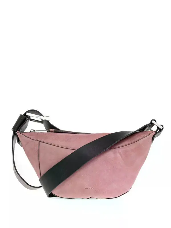 ALLSAINTS Luna Zip Lambskin Shoulder Bag - Pink