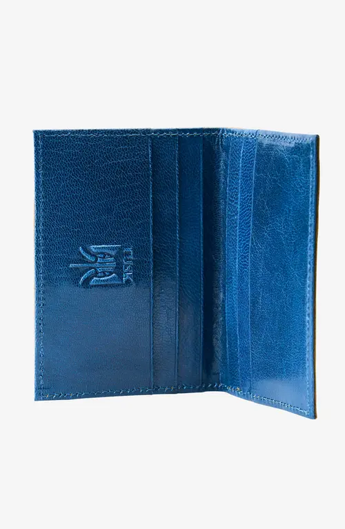 TUSK Leonardo Folded Card Case - Olive/blue
