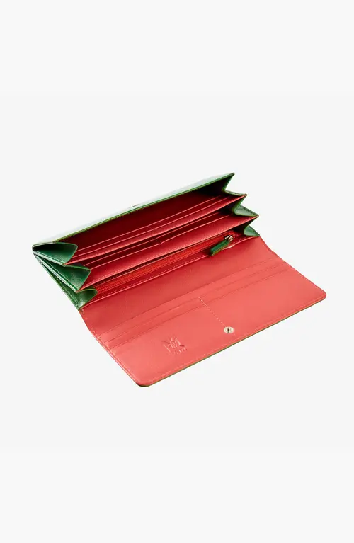 TUSK Siam Accordion Wallet - Grass/indigo
