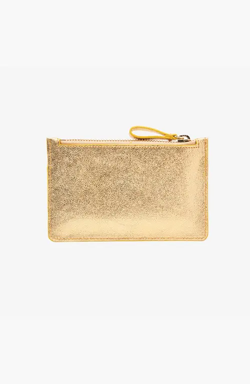 TUSK Orissa Top Zip Card Case - Gold