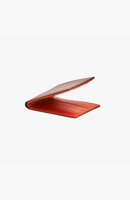 TUSK Leonardo Compact Billfold - Chocolate/orange