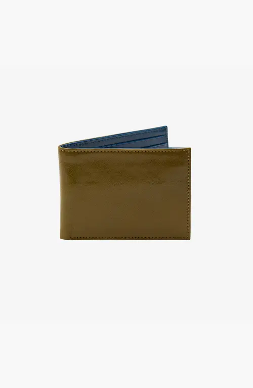 TUSK Leonardo Compact Billfold - Olive/blue