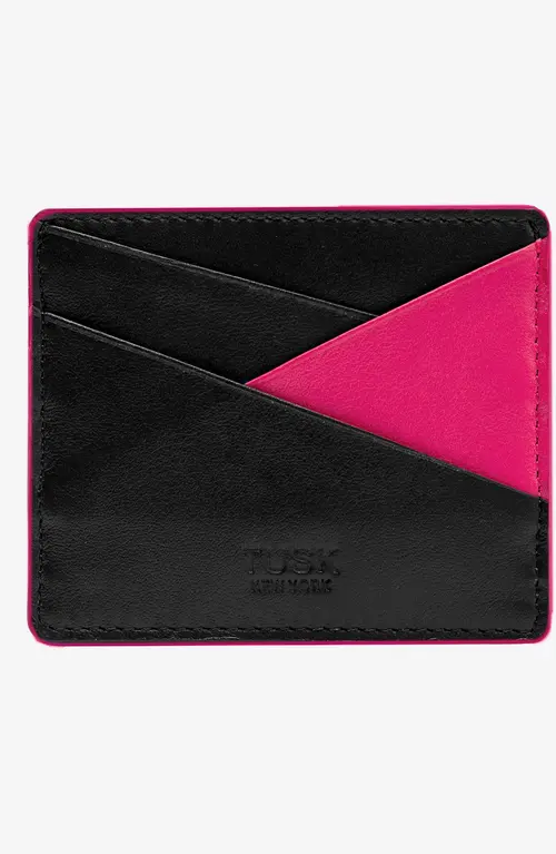 TUSK Joy Card Case - Black/geranium