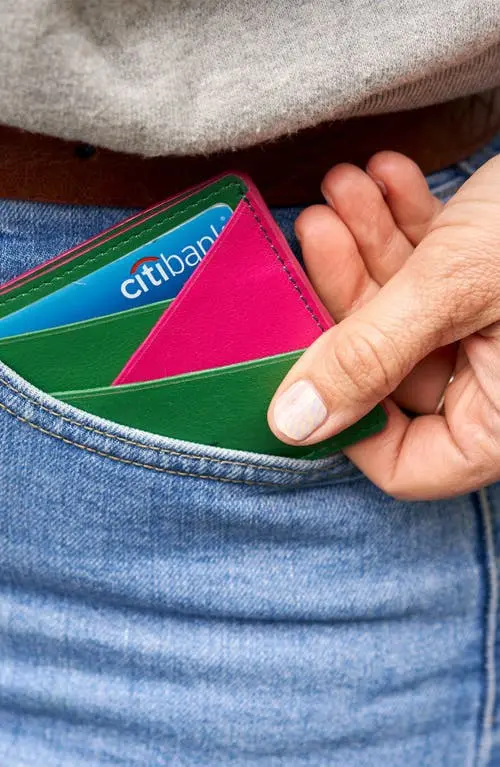 TUSK Joy Card Case - Emerald/geranium