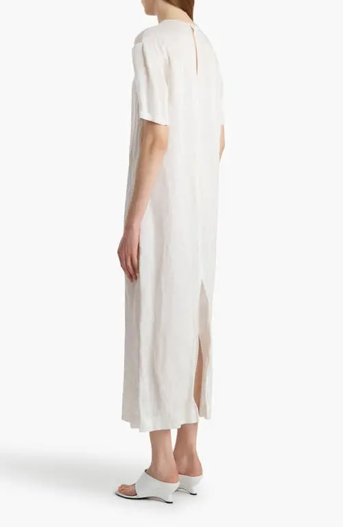 Khaite Webber Crinkled Voile Maxi Dress - Chalk