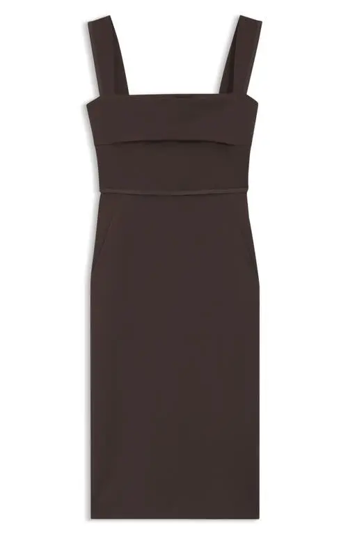 BOSS Slim Fit Jersey Dress With Layered Detail