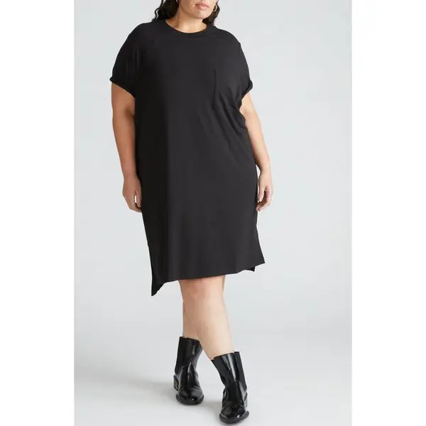 Universal Standard Garcon T-shirt Dress - Black
