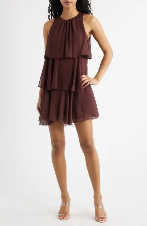 Mango Ruffle Mini Dress