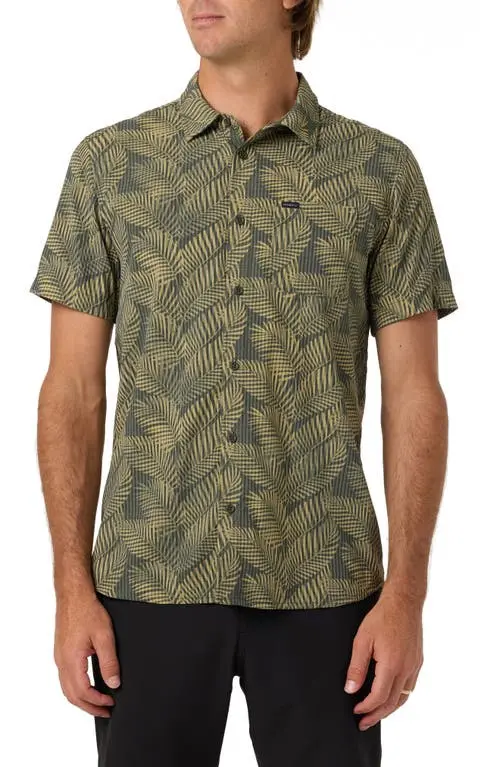 O'Neill Trvlr Perforated Short Sleeve Performance - Dark Olive