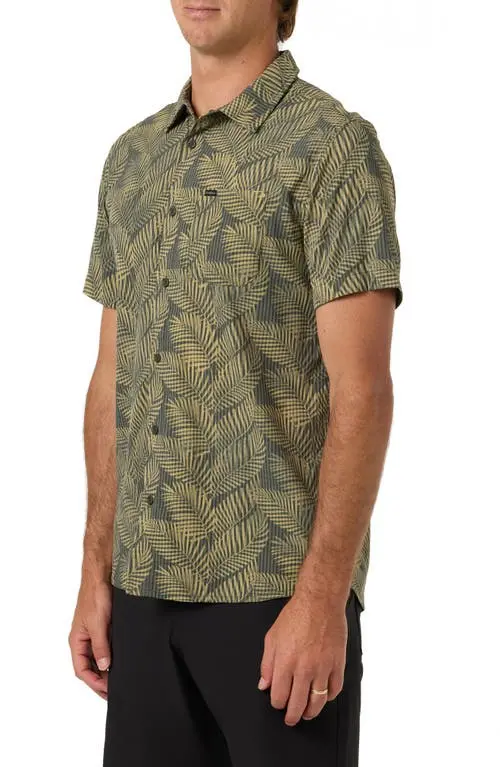 O'Neill Trvlr Perforated Short Sleeve Performance - Dark Olive