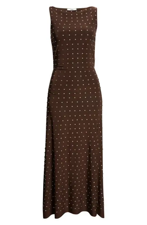 SIEDRES Grace Studded Open Back Jersey Dress