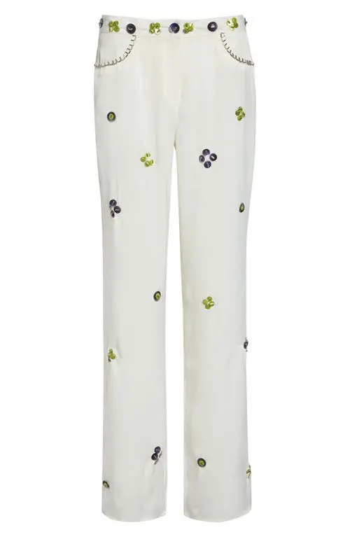 SIEDRES Brity Embellished Low Rise Straight Leg Pants