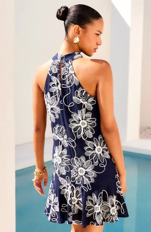 Fifteen Twenty Brenda Embroidered Halter Dress