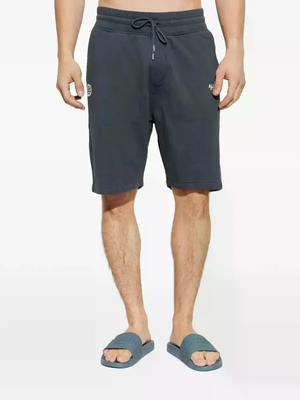 ALLSAINTS Logo Drawstring Track Shorts - Grey