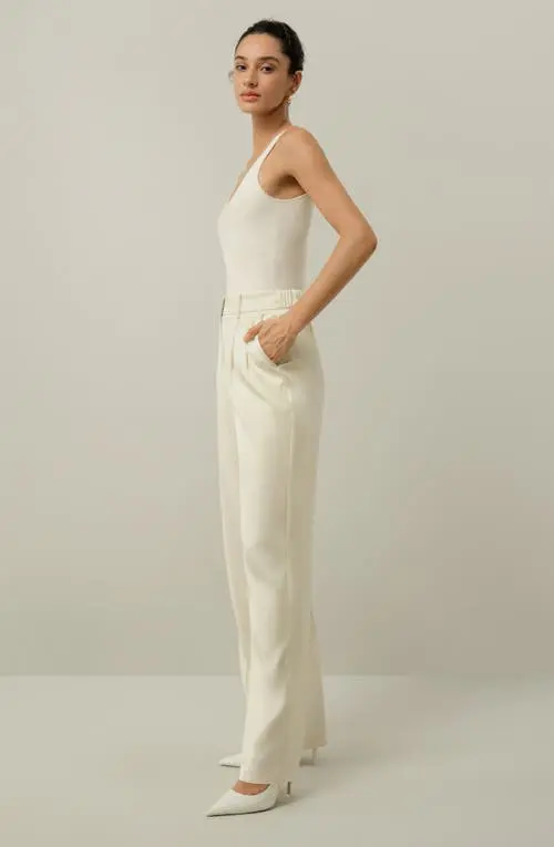 Lilysilk Double-faced Charmeuse Straight-leg Trousers