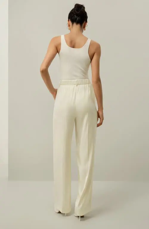 Lilysilk Double-faced Charmeuse Straight-leg Trousers