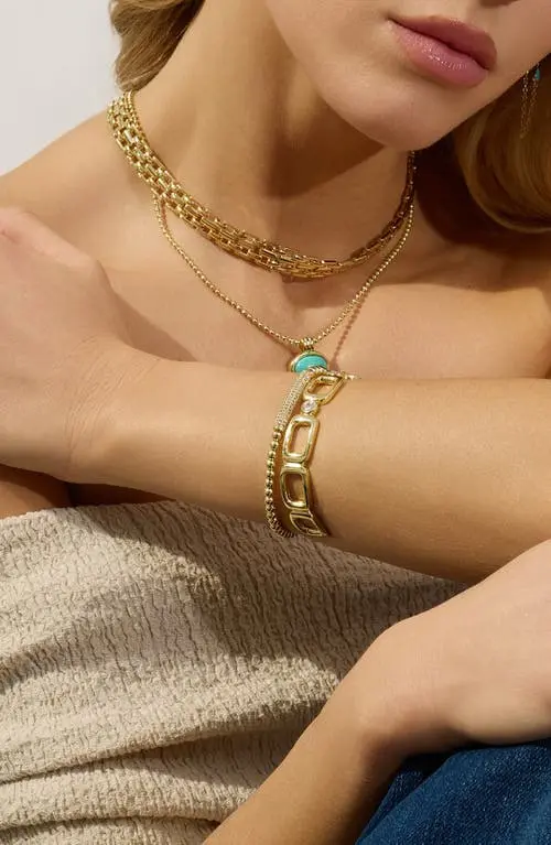 ATHRA LUXE Modern Muse Beaded Cuff Bracelet