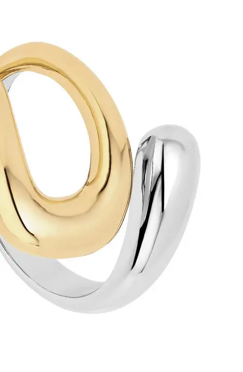 ATHRA LUXE Modern Muse Two-tone Open Ring