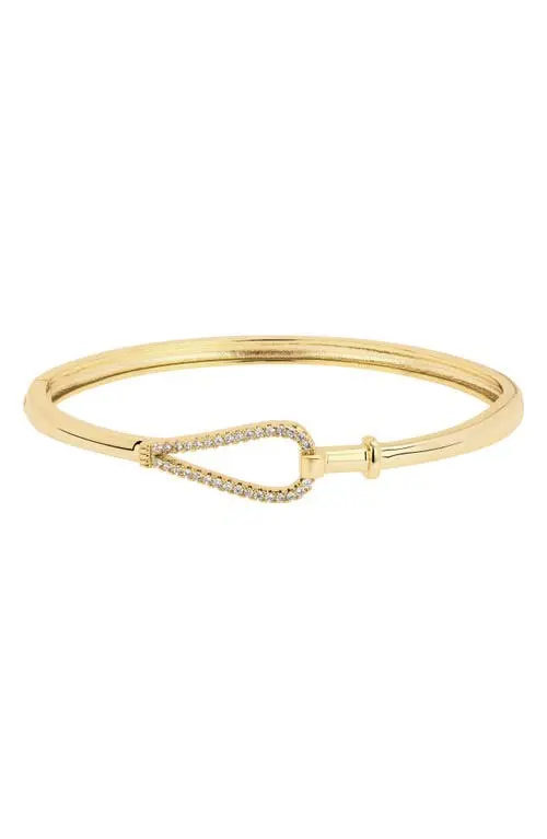 ATHRA LUXE Modern Muse Link Cuff Bracelet - Gold