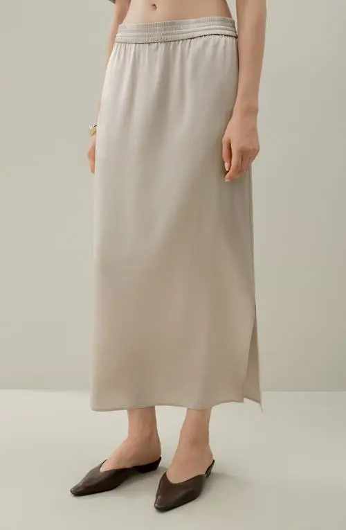 Lilysilk Silk Charmeuse Pull-on Skirt