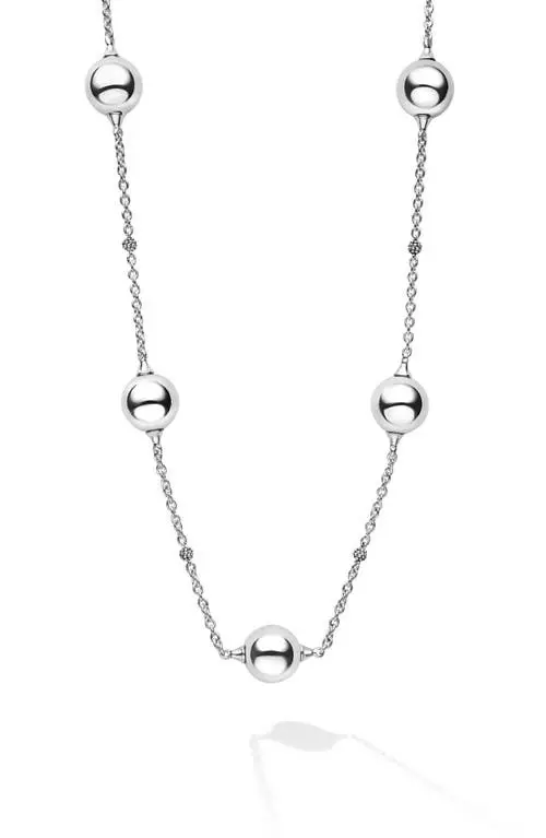 Lagos Caviar Bubbly Necklace - Silver