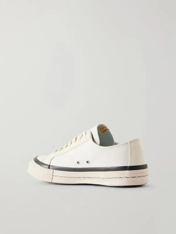 Visvim Nolan Suede-trimmed Canvas Sneakers - Neutrals