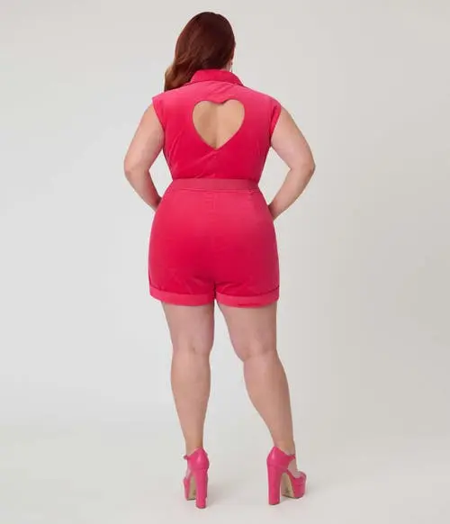 SMAK PARLOUR 1970's Cuffed Sleeve Romper