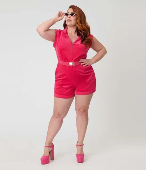 SMAK PARLOUR 1970's Cuffed Sleeve Romper