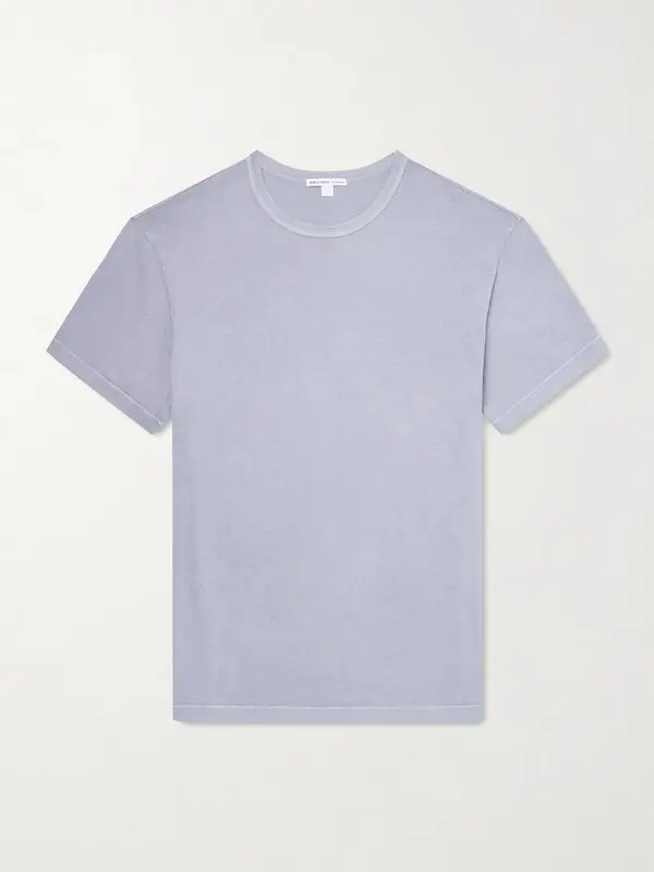 JAMES PERSE Combed Cotton-jersey T-shirt - Gray