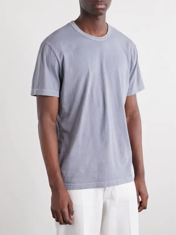 JAMES PERSE Combed Cotton-jersey T-shirt - Gray