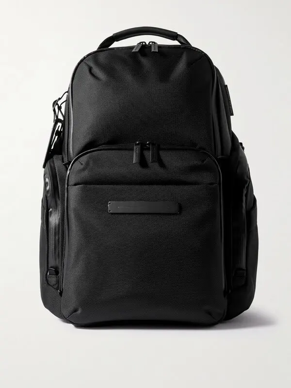 HORIZN STUDIOS Midtown Leather-trimmed Backpack - Black